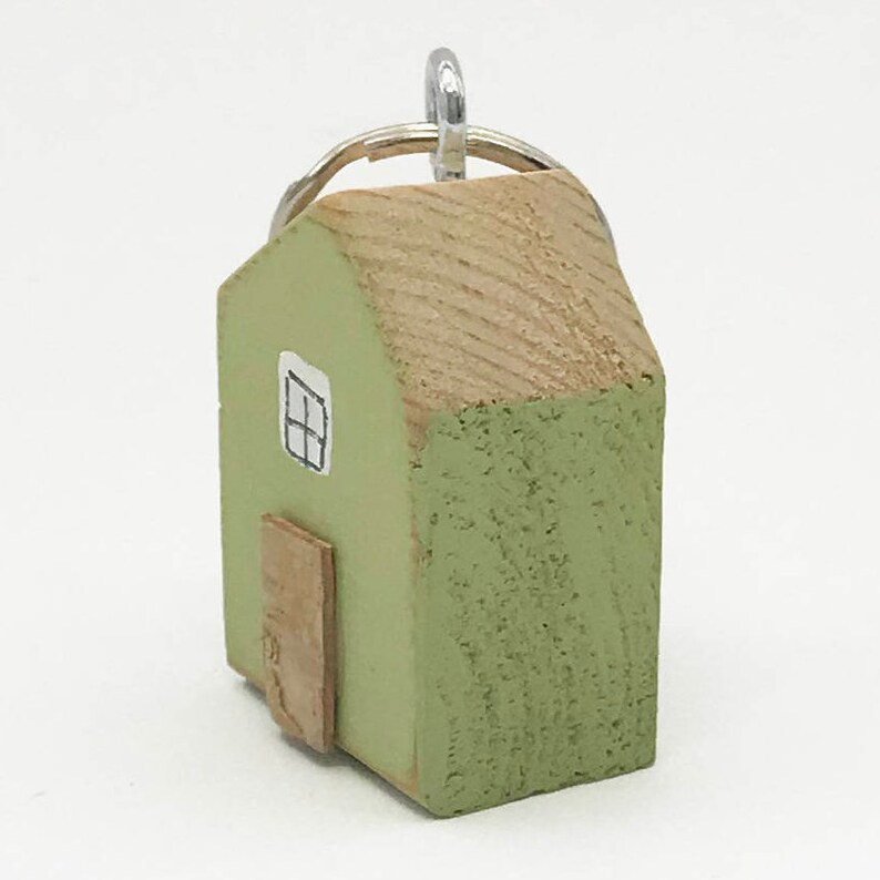 Keychain House Wooden Key Ring House Tiny House New Home Gift - Etsy