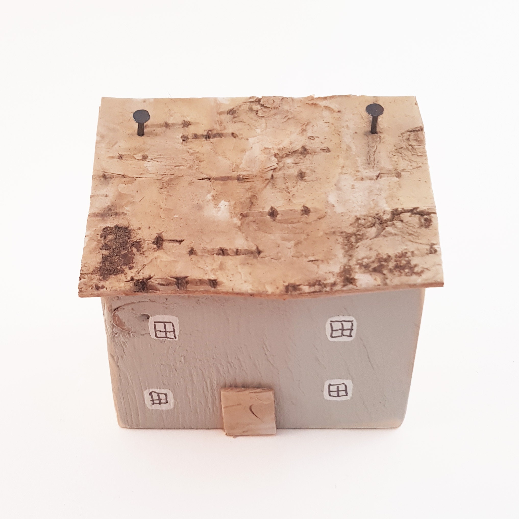 Wood House Miniature Rustic Decor - Etsy UK