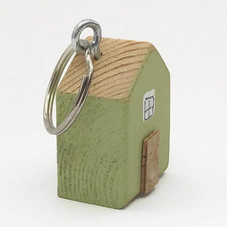 Keychain House Wooden Key Ring House Tiny House New Home Gift - Etsy