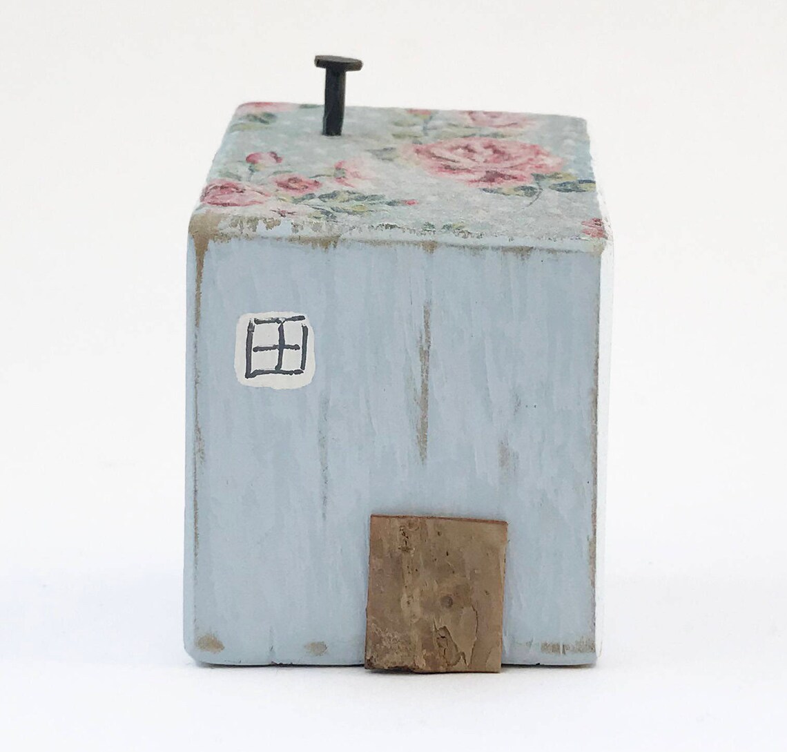 Decoupage Wood House Houses for Decor Wooden Gifts - Etsy