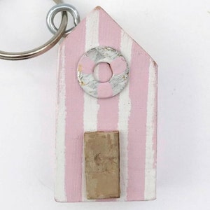 Wooden Key Ring Beach Hut Key Rings for Her - Etsy