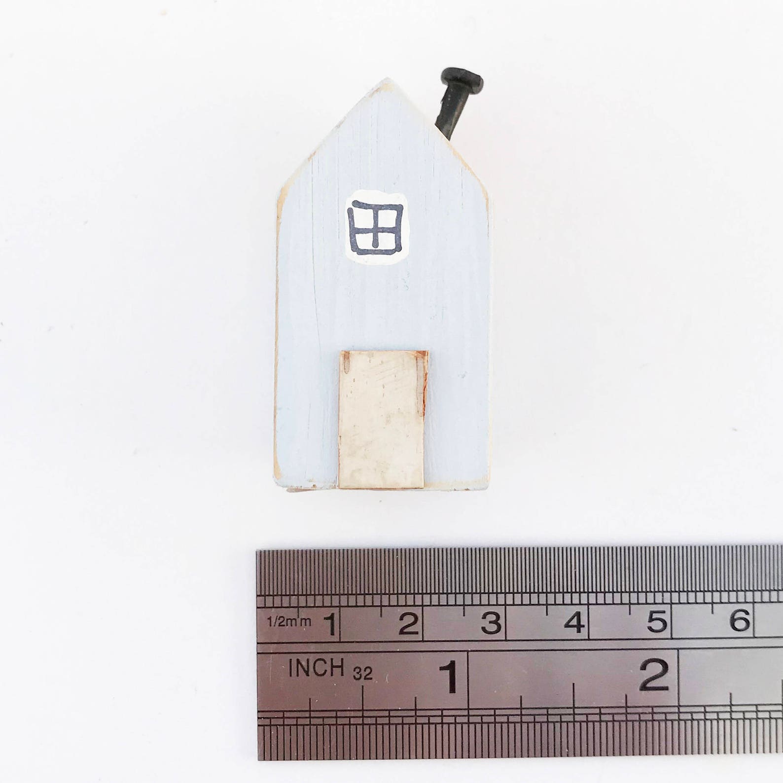 Wooden Fridge Magnet Small Wooden Houses Kitchen Magnets | Etsy