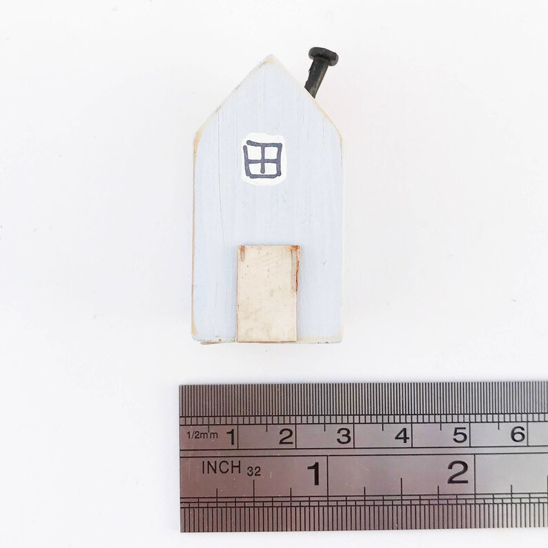 Wooden Fridge Magnet Small Wooden Houses Kitchen Magnets | Etsy