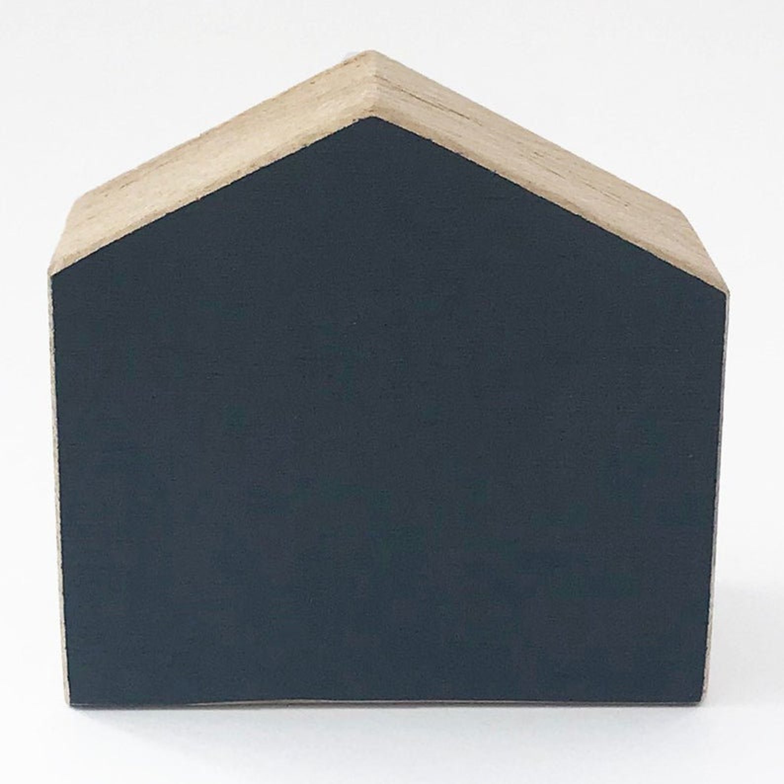 Wooden House Shapes Wooden Decor Wood Houses Painted in a - Etsy UK