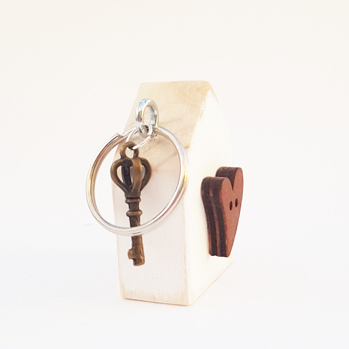 Wood Keychain House Keyring New Home Gift Wooden Gifts - Etsy UK