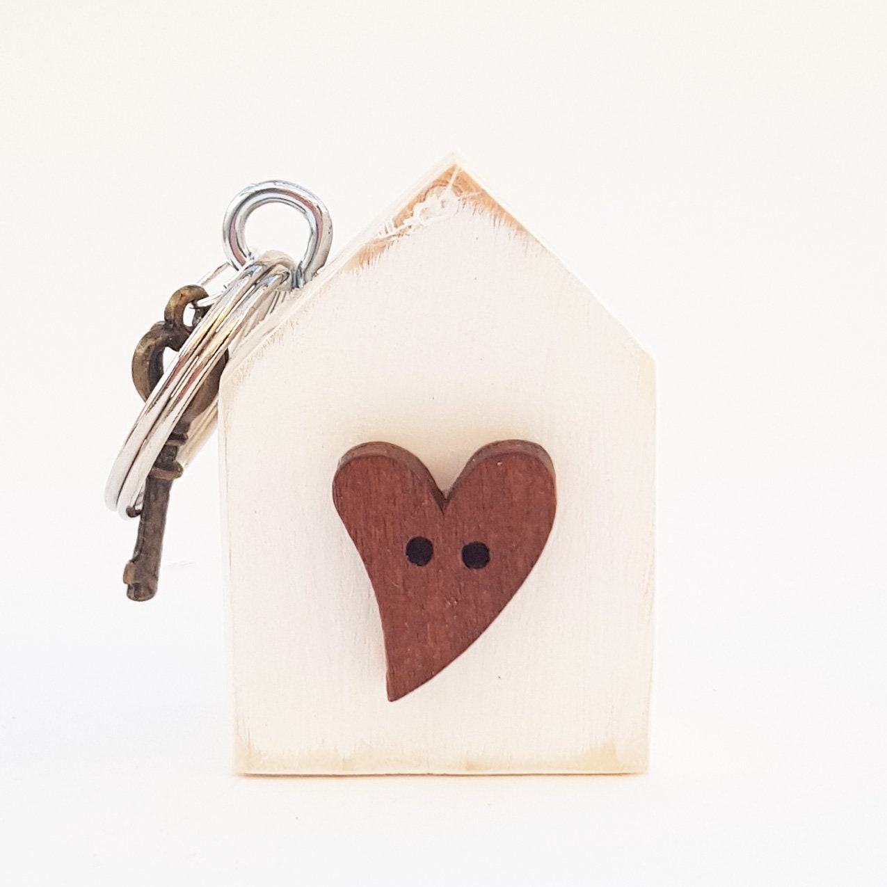 Wood Keychain House Keyring New Home Gift Wooden Gifts - Etsy UK