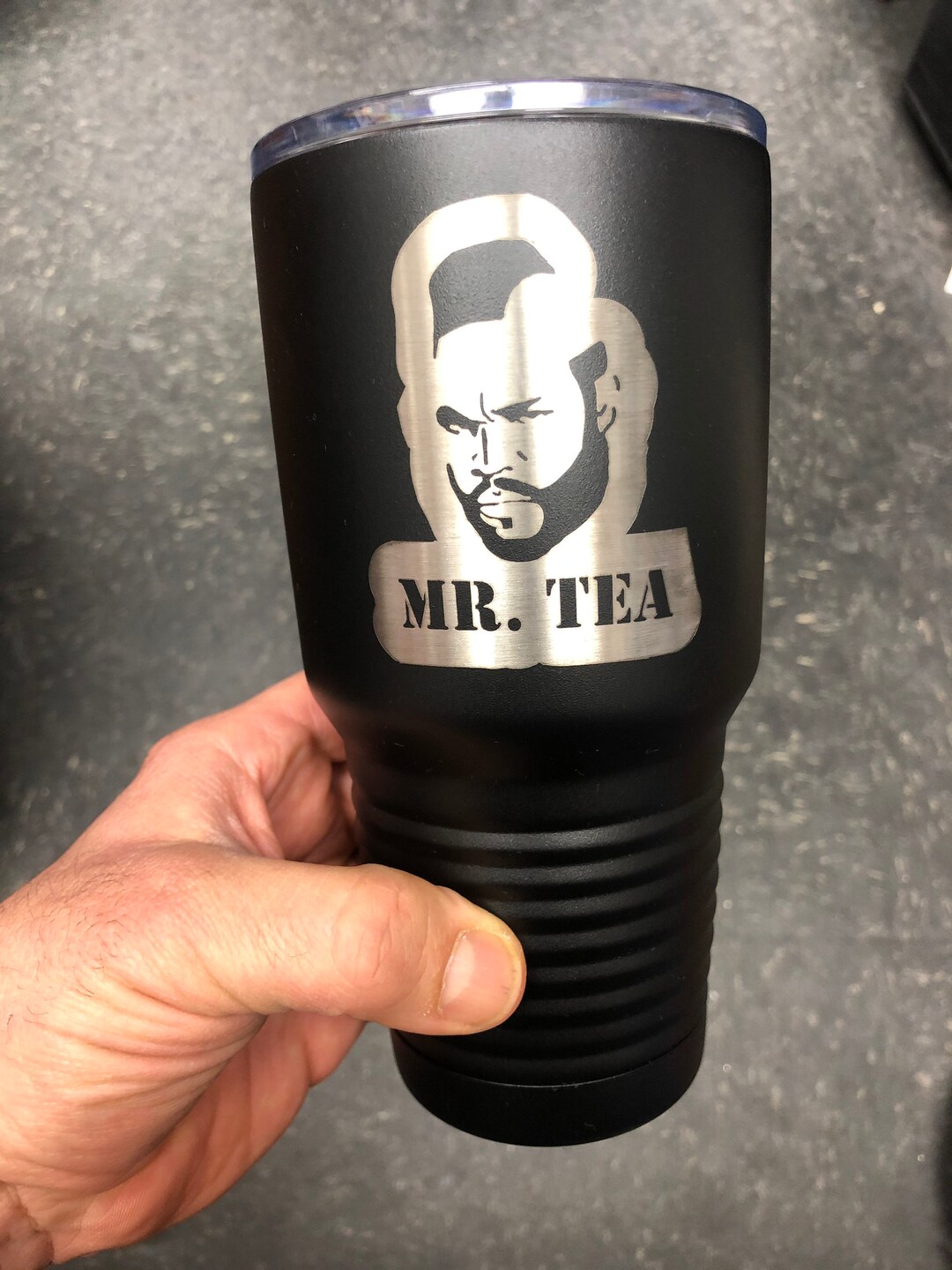 Mr. Tea 32 Ounce Custom Engraved Insulated Cup - Mr. T. - Keep Your ...