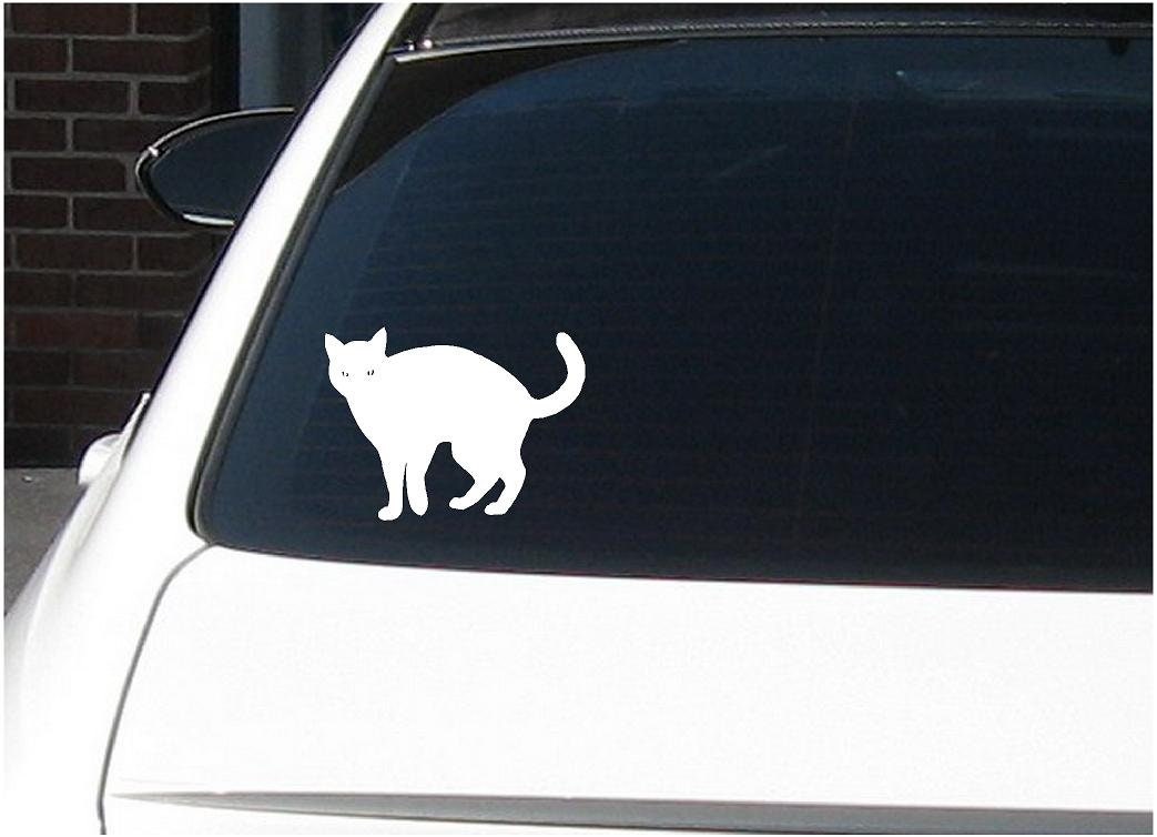 Kitty Cat Vinyl Car Decal Sticker | Etsy