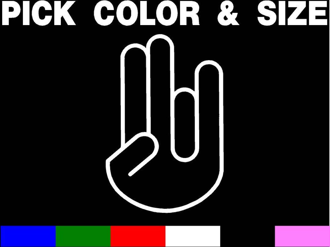 The Shocker Car Vinyl Window Decal Sticker Import JDM Hand Logo Symbol ...