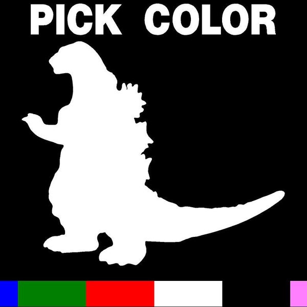 Godzilla Car Decal - Etsy