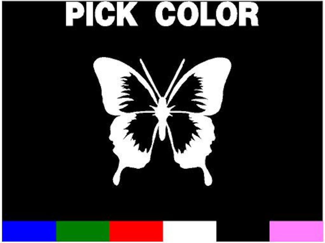 Butterfly Decal Sticker Vinyl Decal Window Car Truck SIZE & COLOR - Etsy