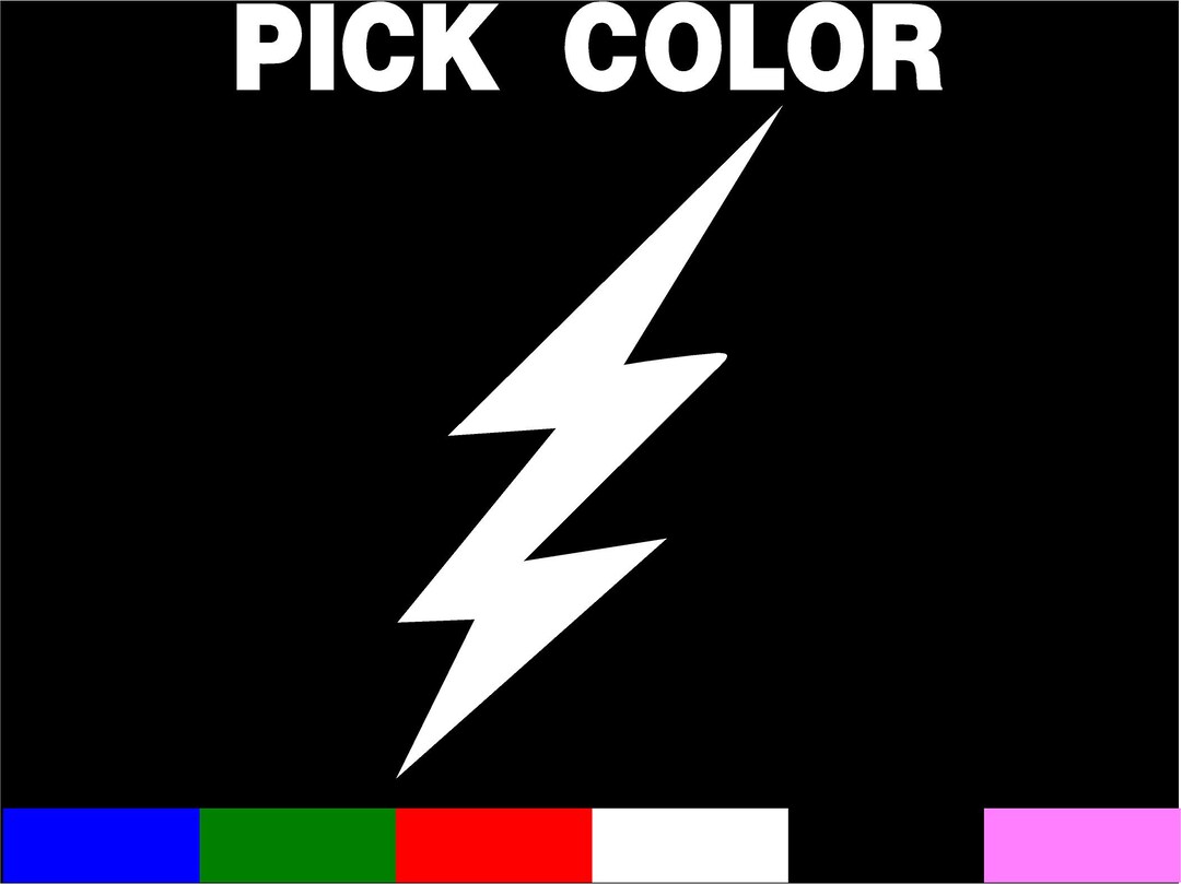 Lightning Bolt Flash Graphic Vinyl Car Decal Sticker Old School Cool - Etsy