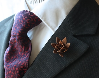Succulent Flower Lapel Pin for Men Wedding Boutonniere Light - Etsy