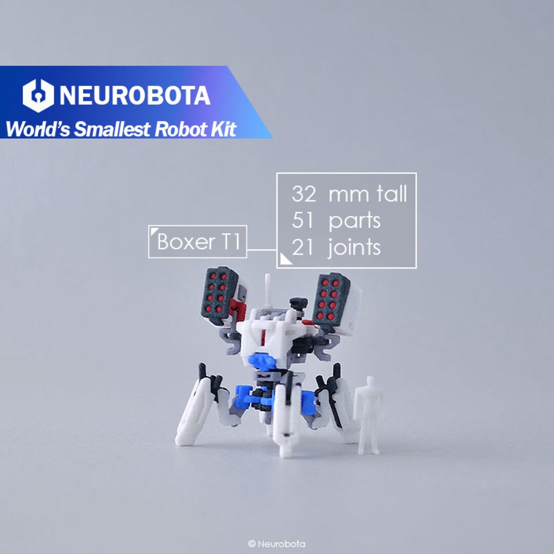 Boxer T1_world's Smallest Robot Model Kit_ 3D Printed - Etsy Australia