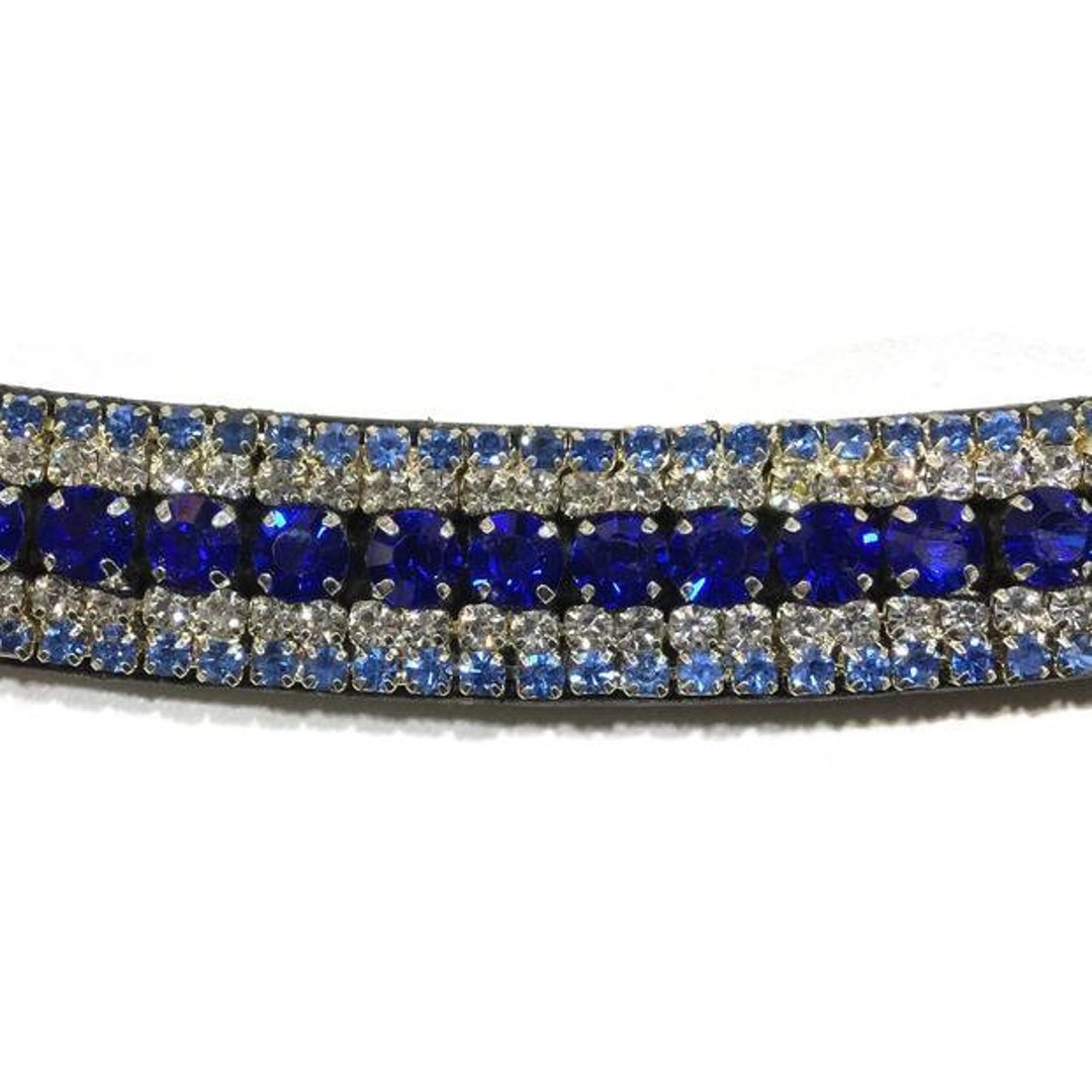 Mega Bling Browband Blue Crystal - Etsy