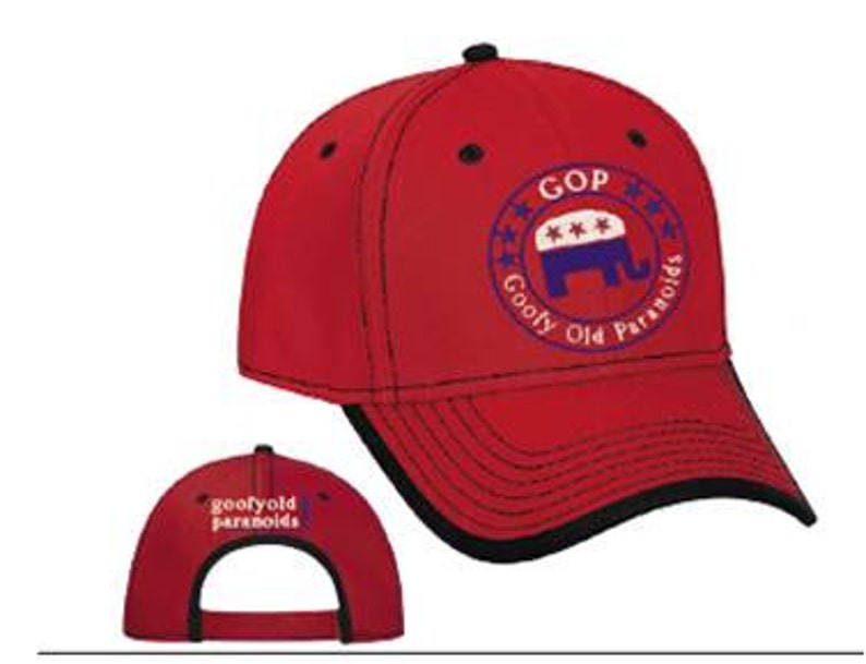 Funny Political Embroidery Baseball Cap for a GOP Goofy Old - Etsy