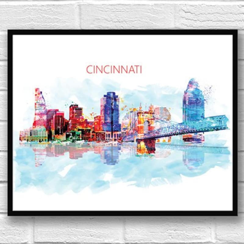 Cincinnati Ohio Wall Art - Etsy