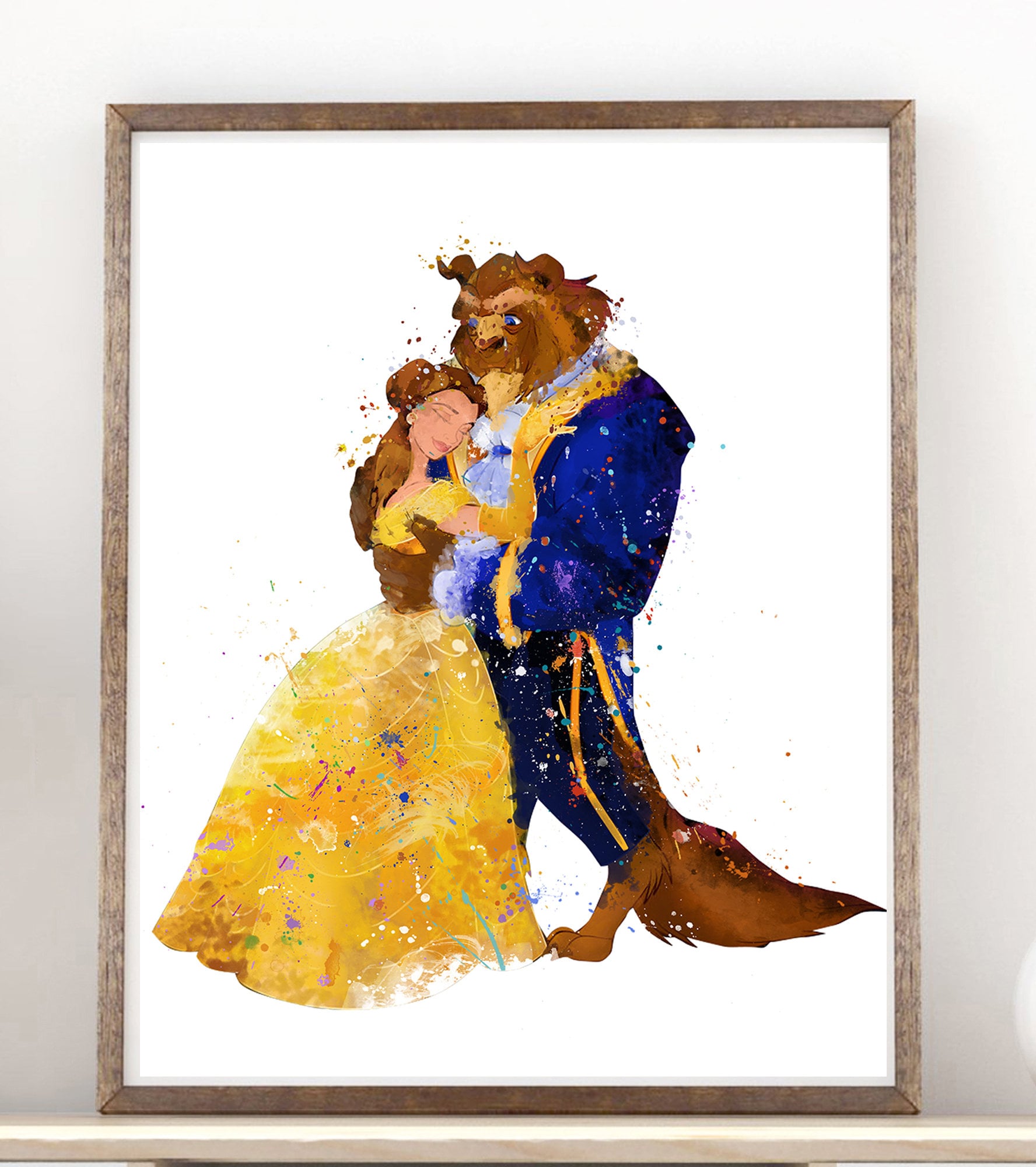 Beauty And The Beast Dancing Drawing
