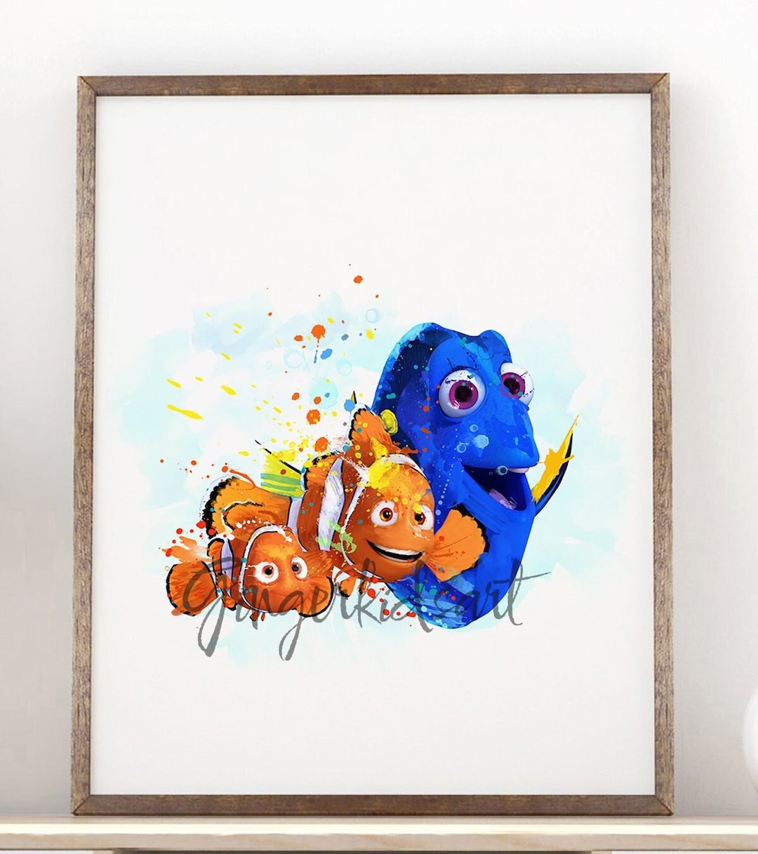 Finding Nemo, Watercolor, Art Print, Finding Nemo Art, Nemo, Marlin ...
