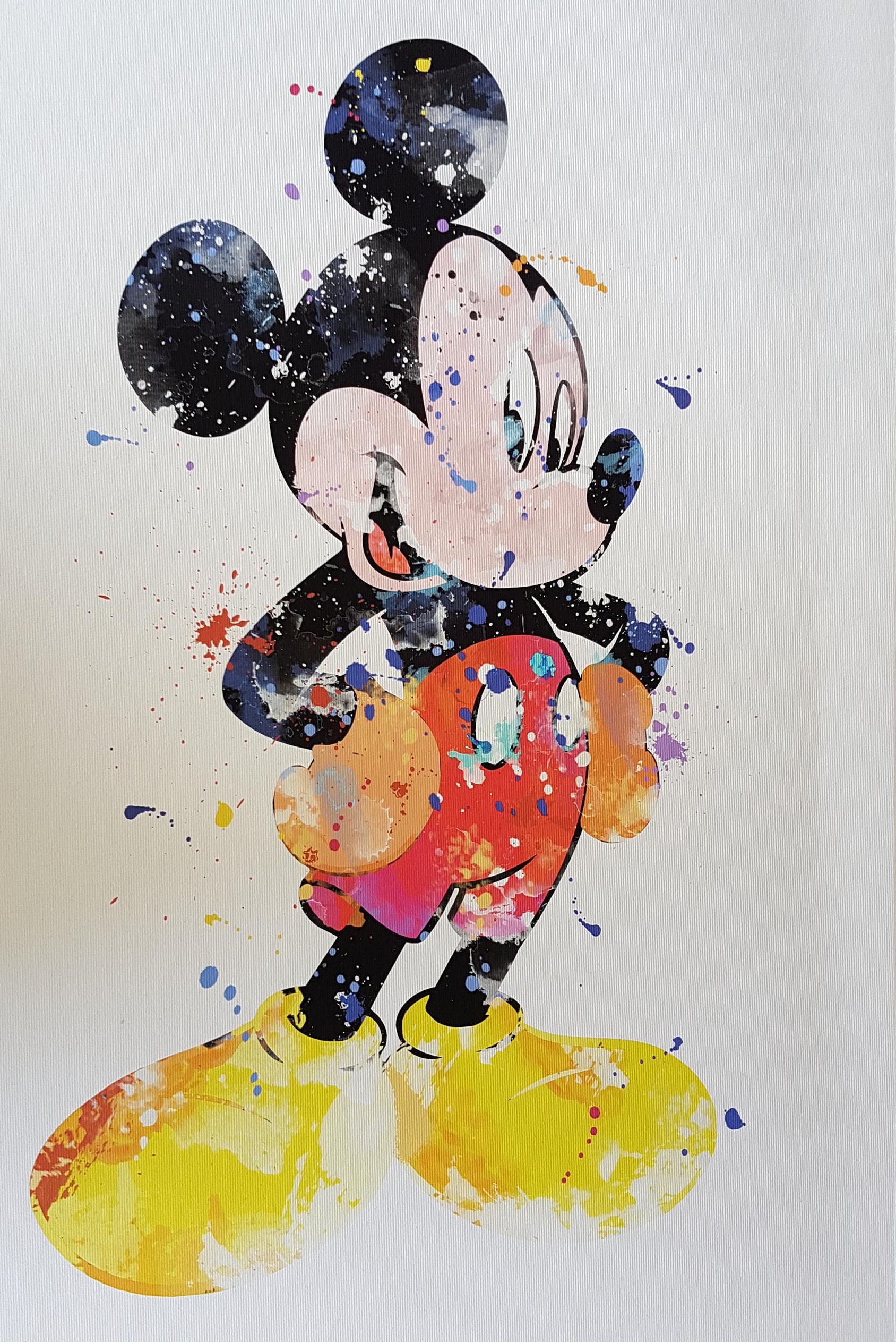 Watercolor Mickey Mouse Art Print Nursery Kids Room Decor - Etsy