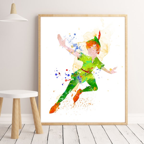 Peter Pan Watercolor - Etsy UK