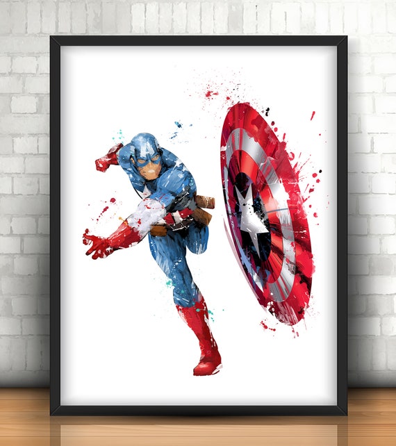 Captain America Comic Poster