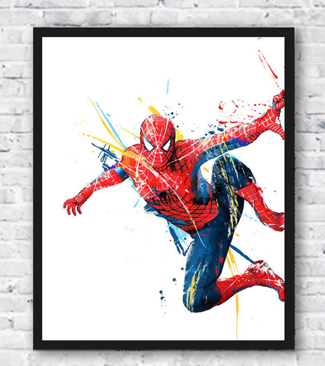 Spiderman Watercolor Art Superhero Print Movie Poster - Etsy