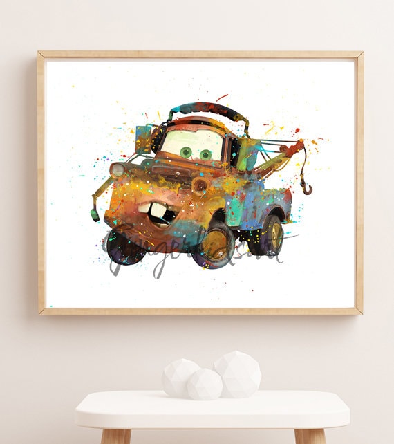 Póster Mater Disney Cars, Cars Movie Póster, Cars Pixar, Rayo McQueen ...