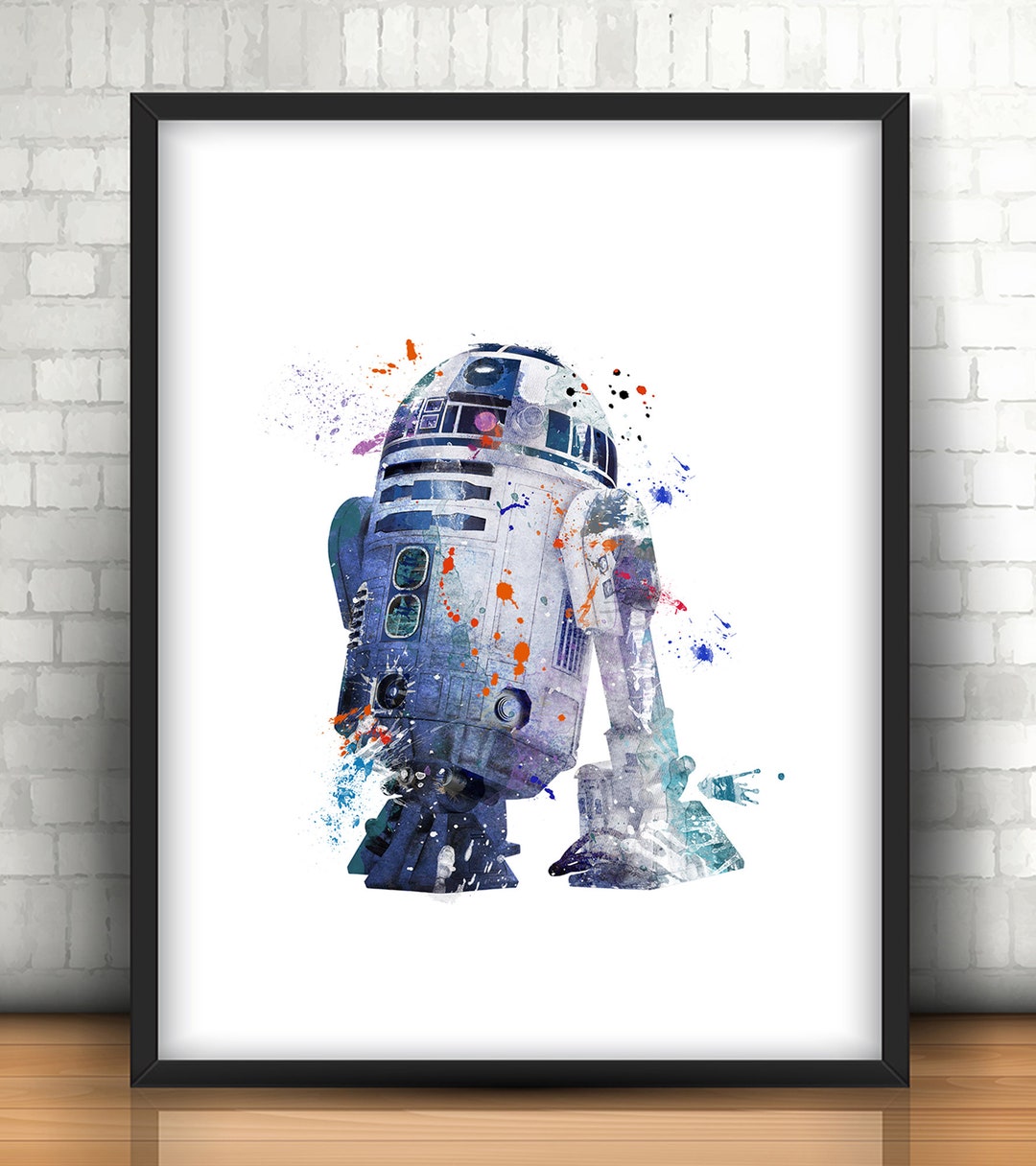R2D2 Star Wars Watercolor Art Print: Kids Room Decor 650 - Etsy