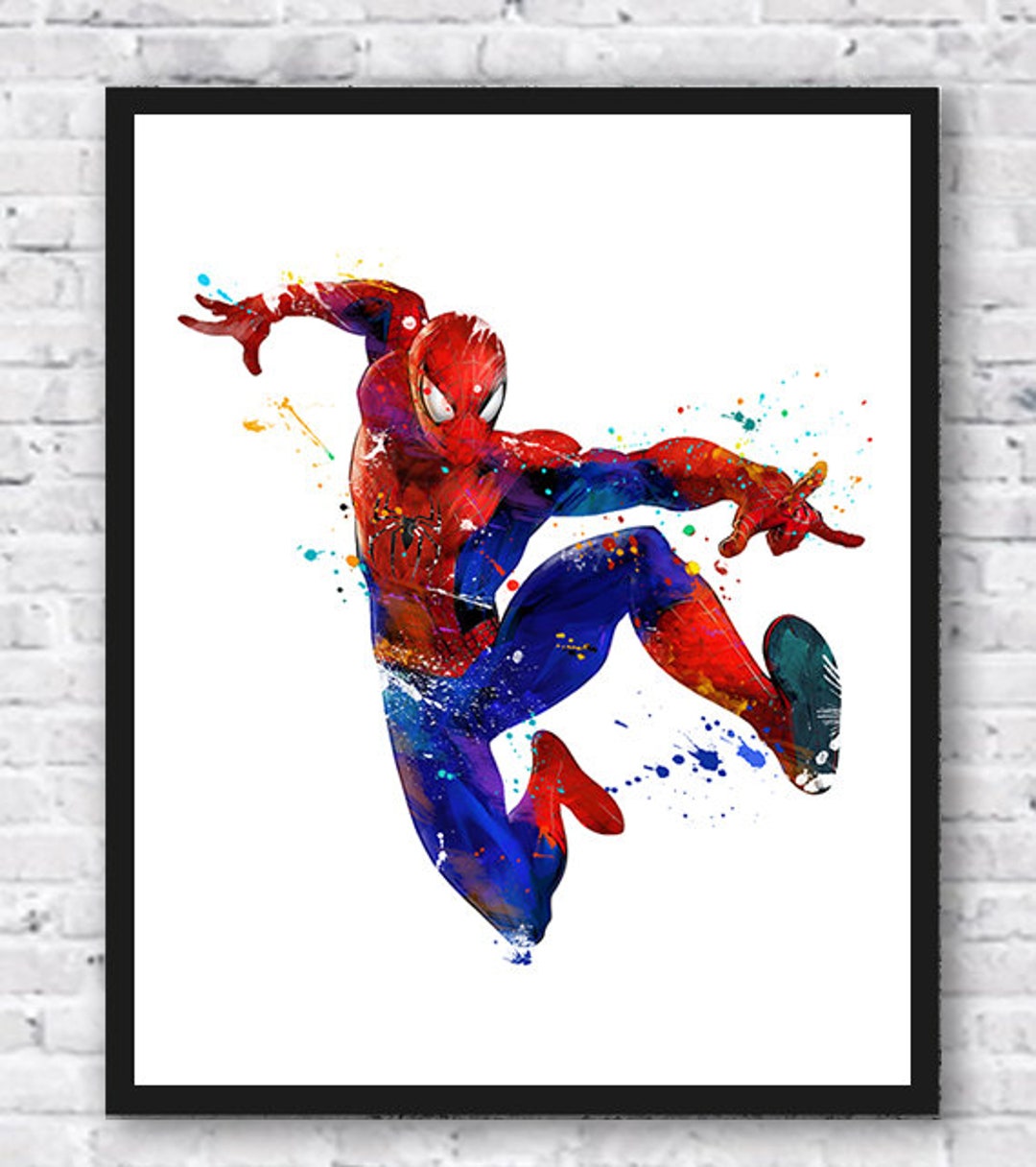 Spiderman, Watercolor, Art Print, Superhero, Movie Poster, Avengers ...