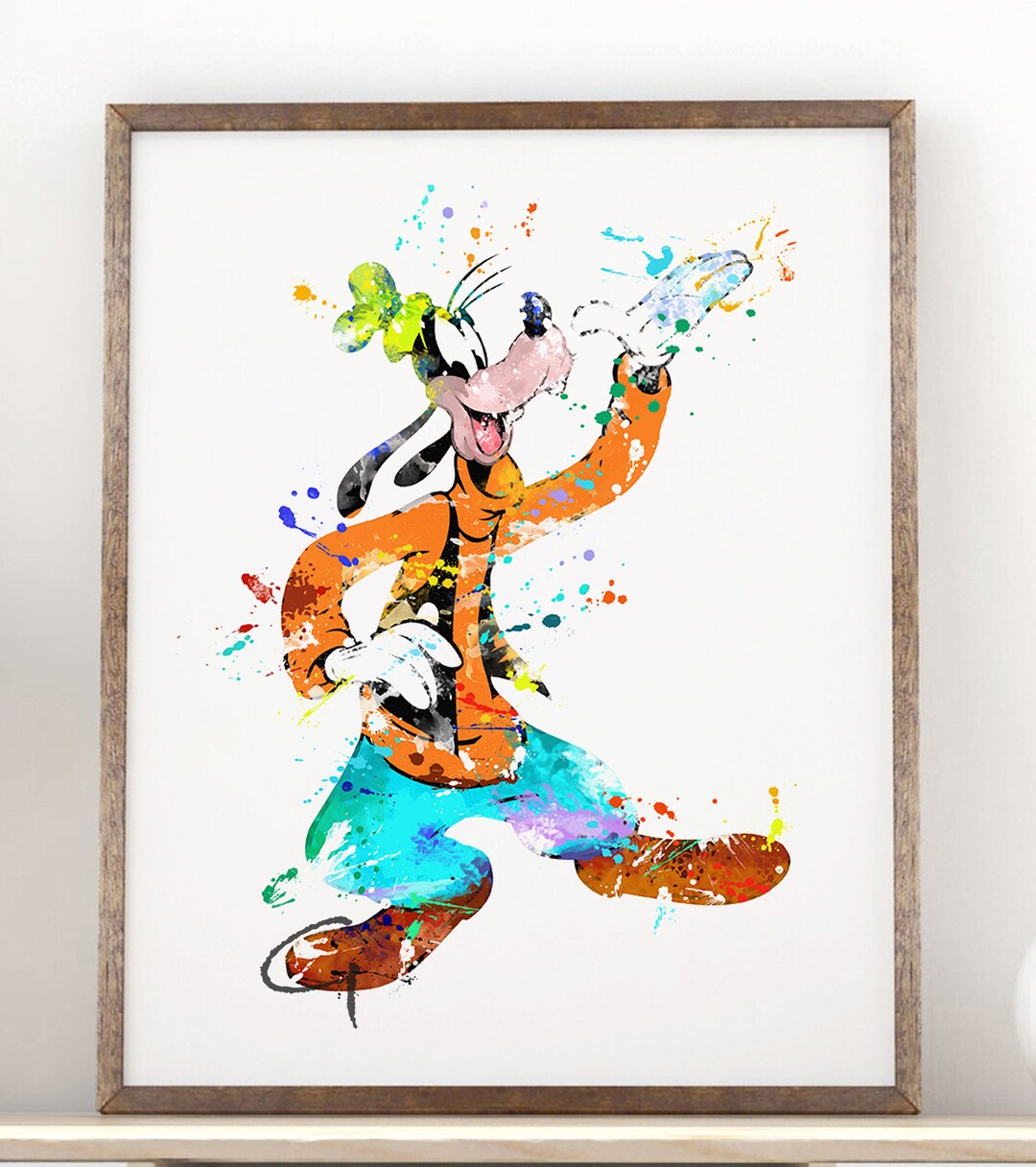 Goofy Watercolor Art Print, Kids Room Decor - Etsy