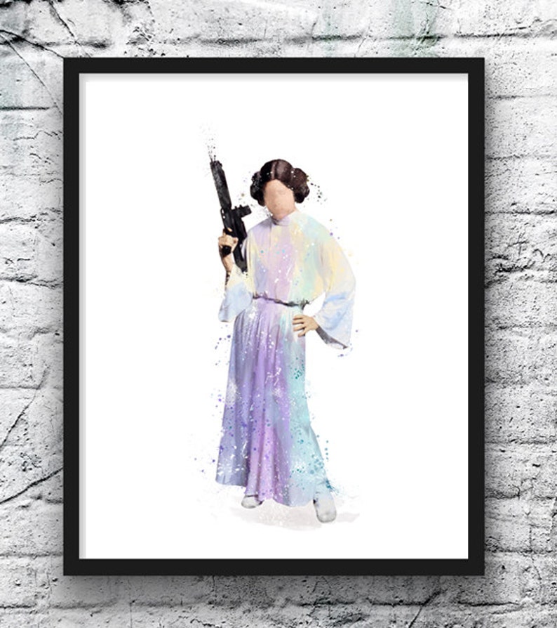 Princess Leia Star Wars Art Star Wars Poster Movie Poster | Etsy