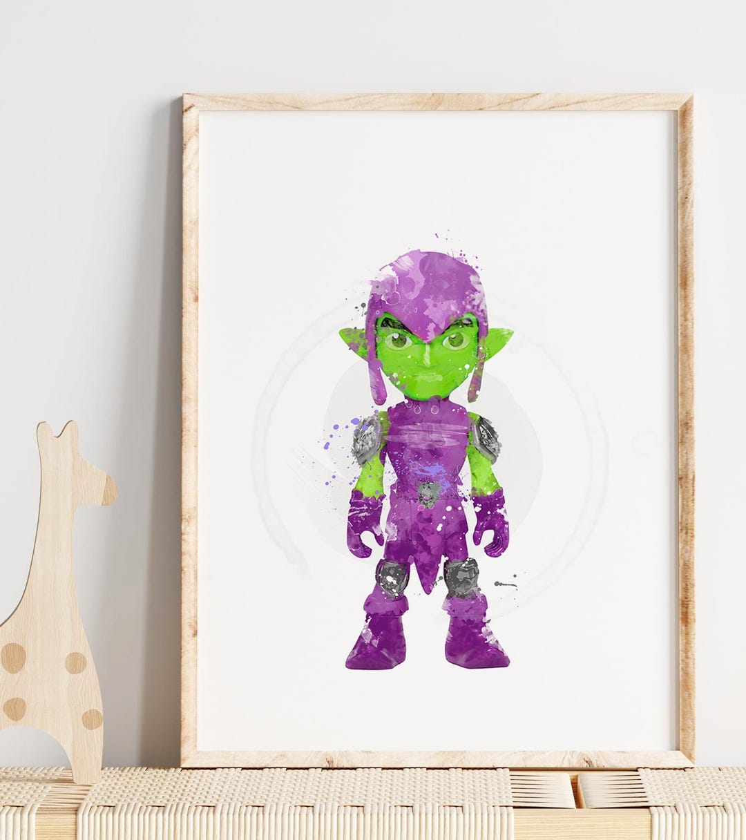 Gobby, Spidey, Baby Spiderman, Watercolor Print, Superhero, Movie ...