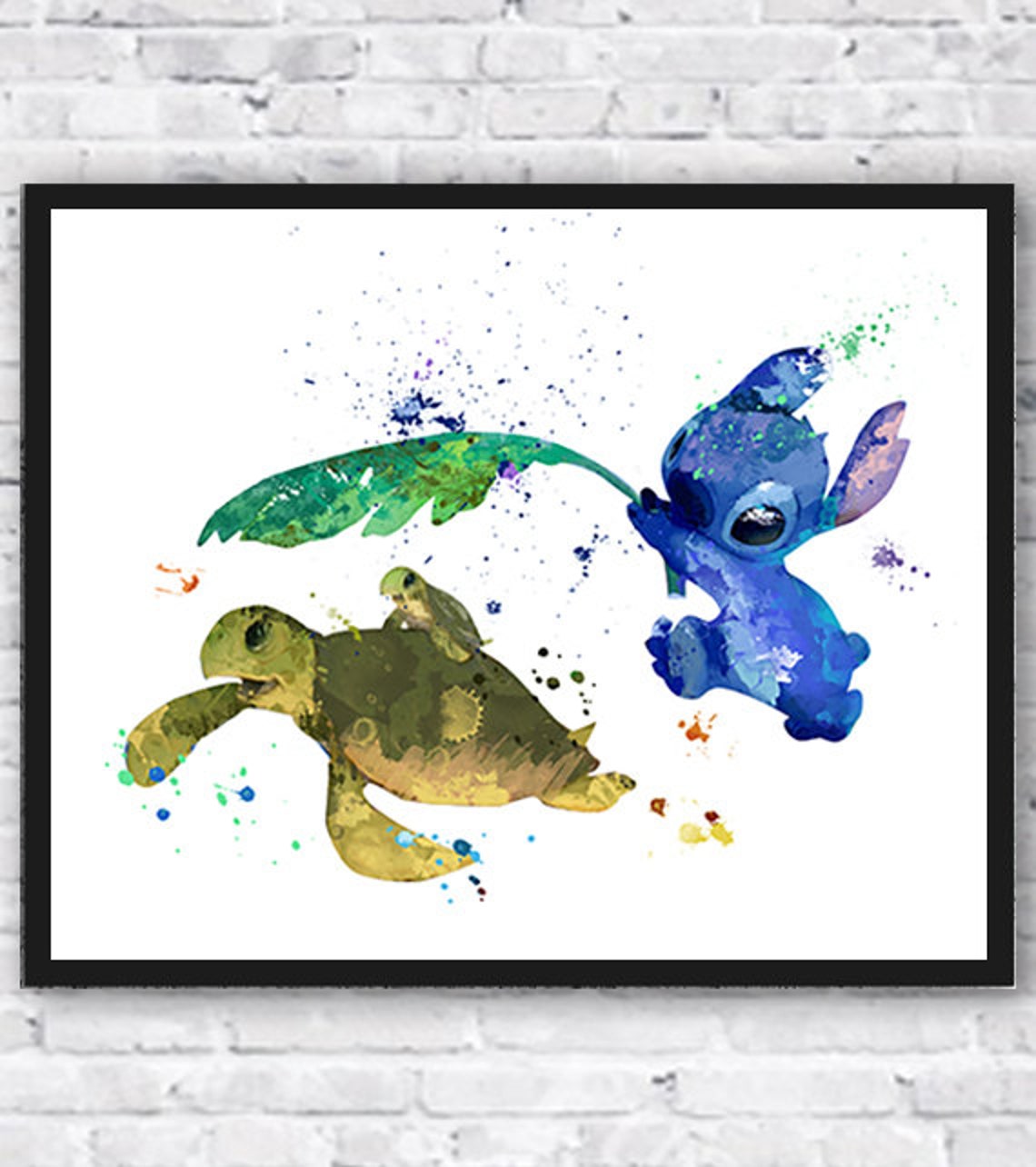 Stitch Lilo and Stitch Watercolor Art Print Movie Poster - Etsy