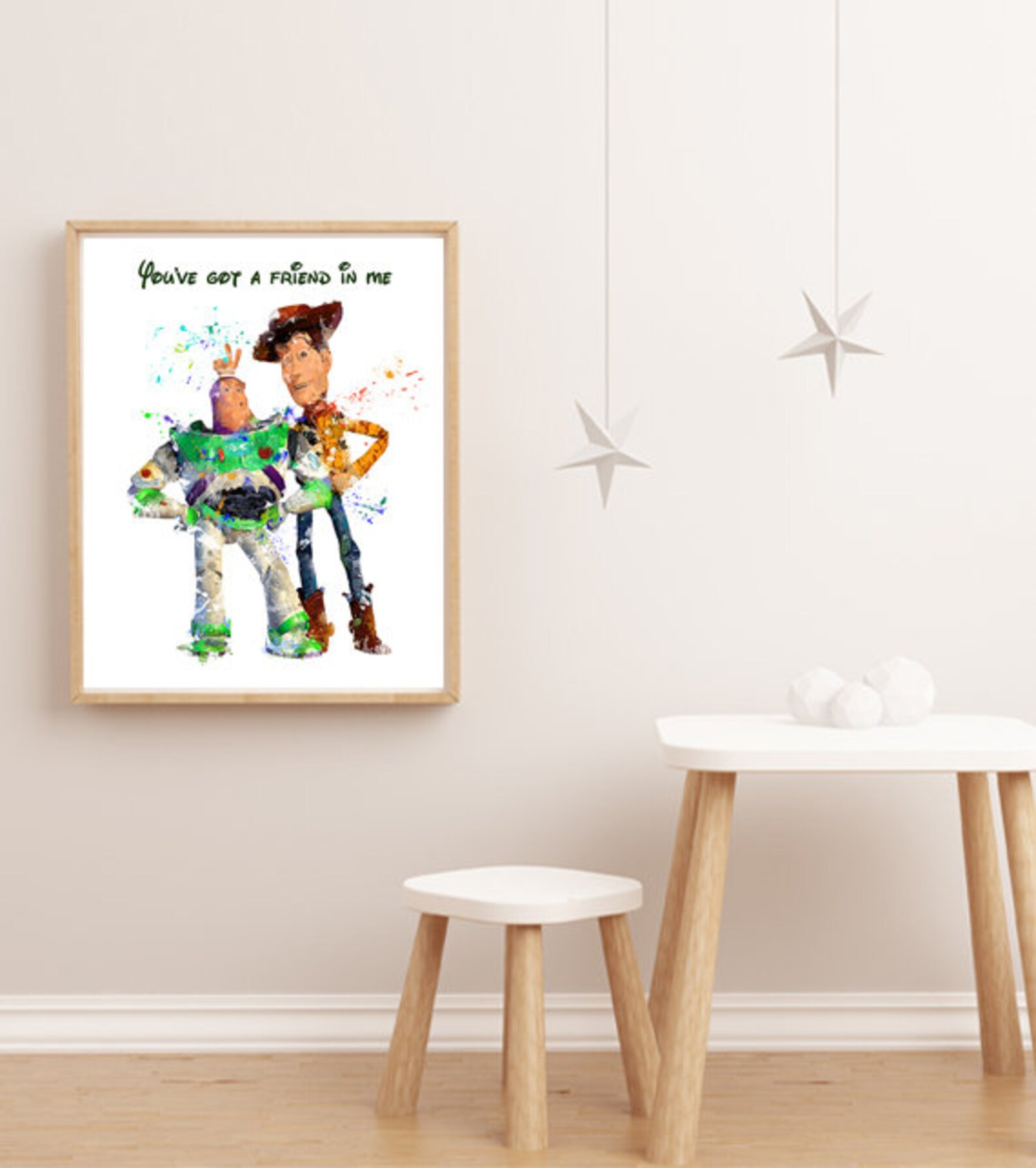 Toy Story Art Print Buzz and Woody Poster Disney Art - Etsy