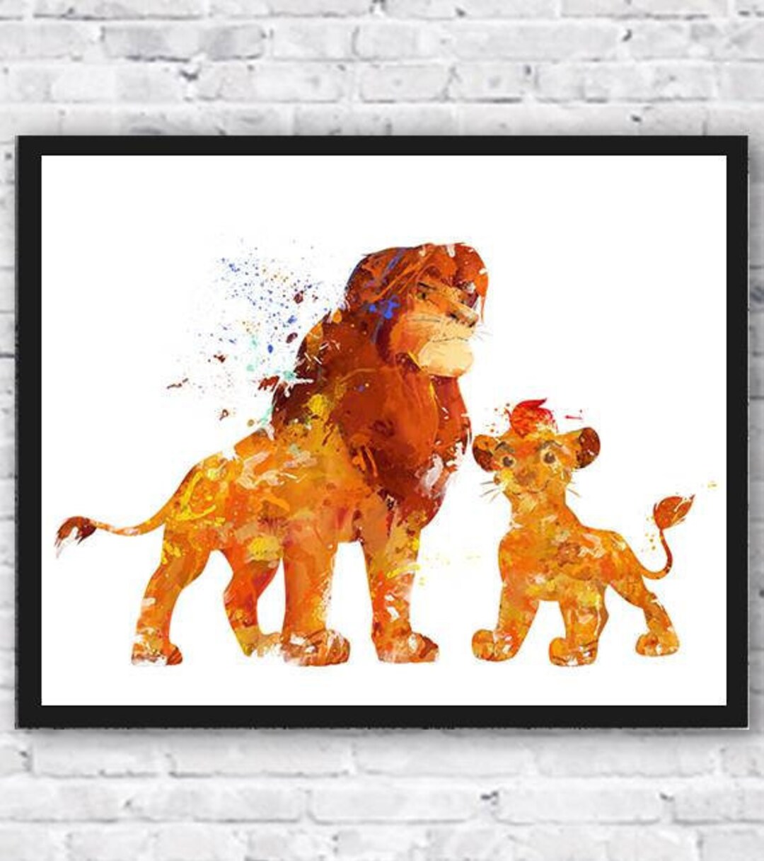 Lion King Kion Simba Watercolor Art Print Movie Poster - Etsy Hong Kong