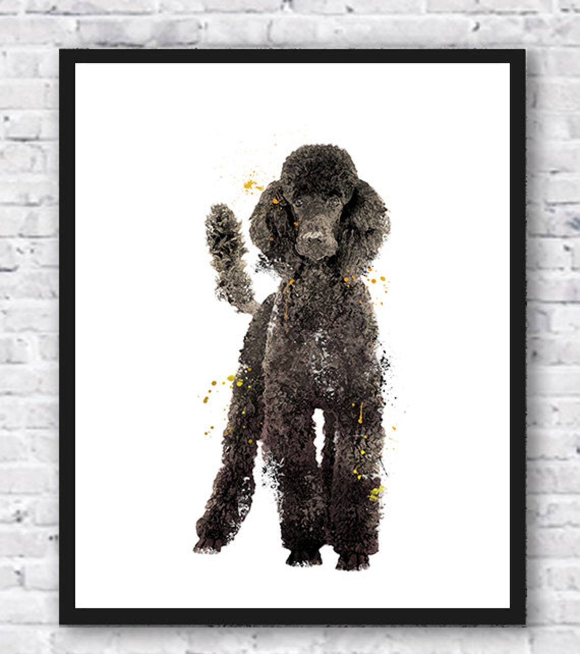 Poodle Watercolor Art Print Animal Poster Poodle Svg Home - Etsy