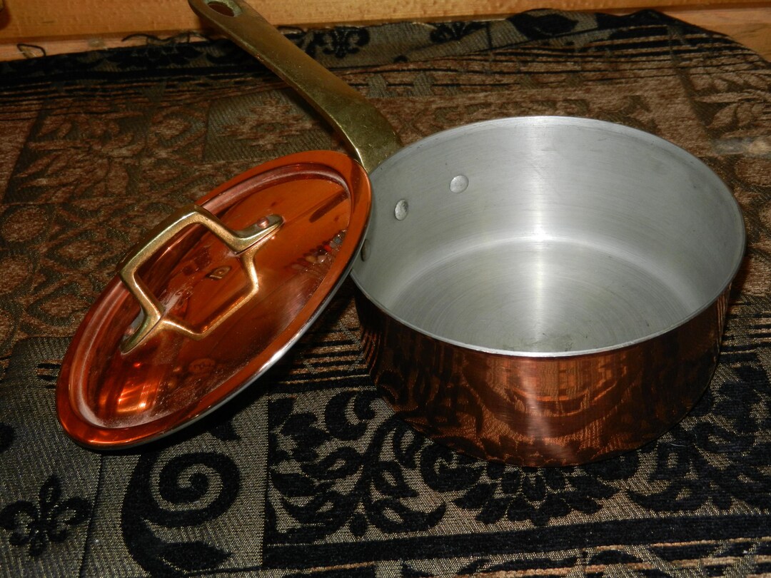 Korea Copper Sause Pan With Lid Brass Handle Tinned Utility Use It - Etsy