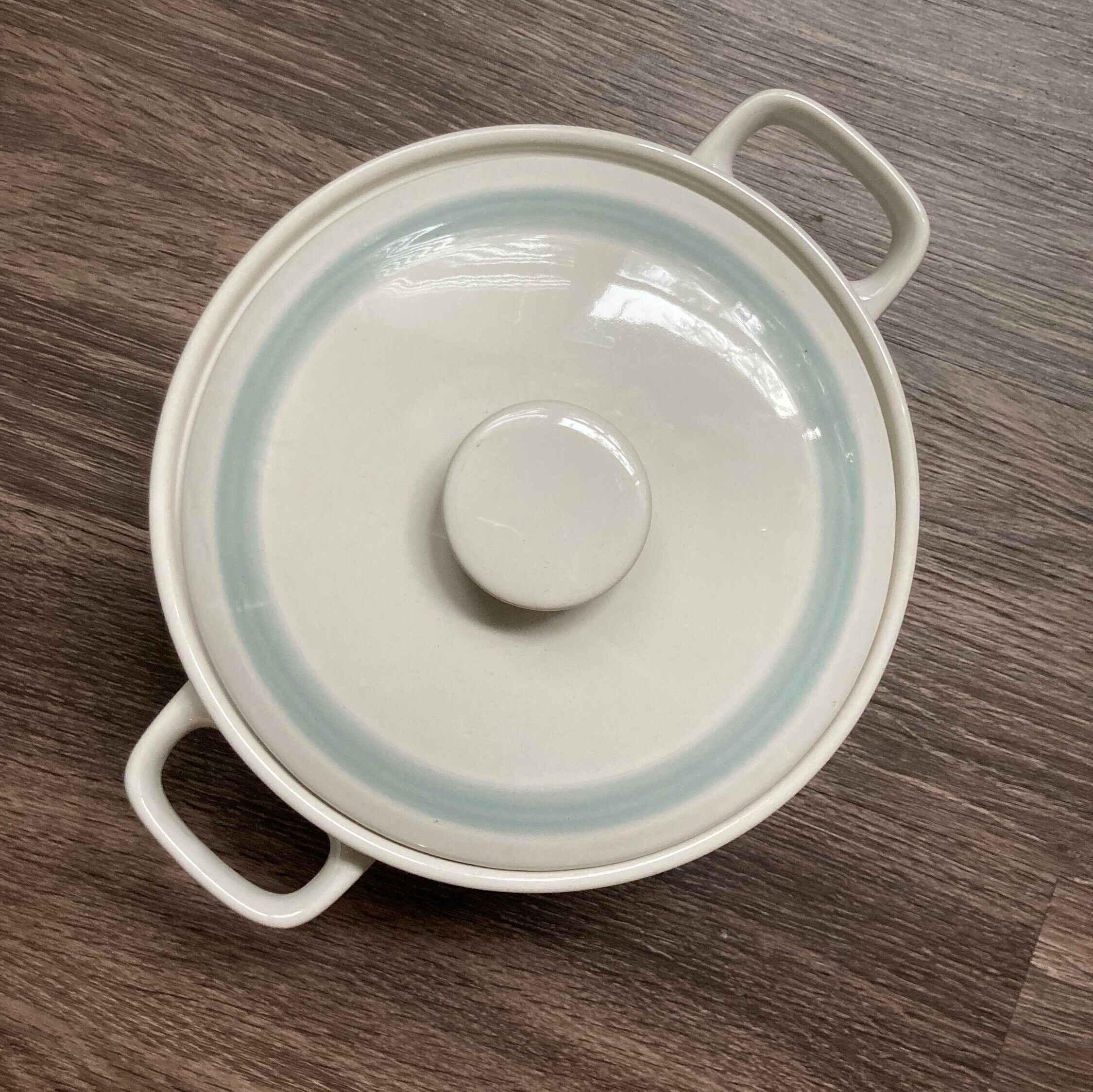 Vintage Casserole Dish With Lid, Stoneware Made in Japan, White Pottery ...