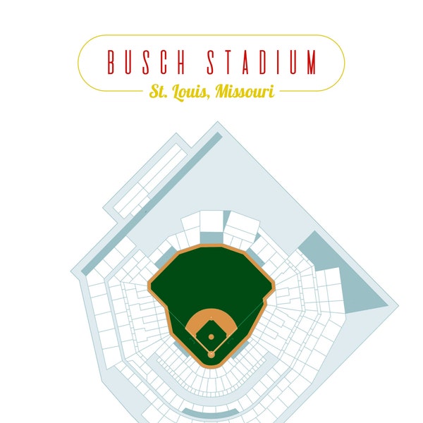 St Louis Art Busch Stadium - Etsy