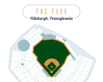 Pittsburgh Stadium Map - Etsy