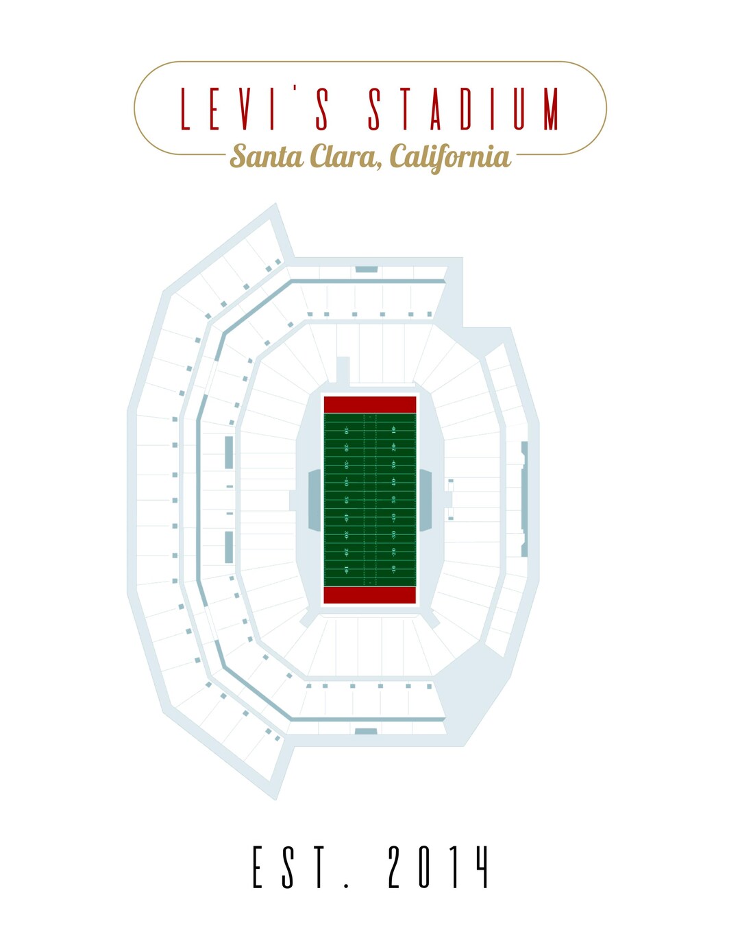 49ers Stadium Map, Digital Download, NFL Football Sanfrancisco Giants ...