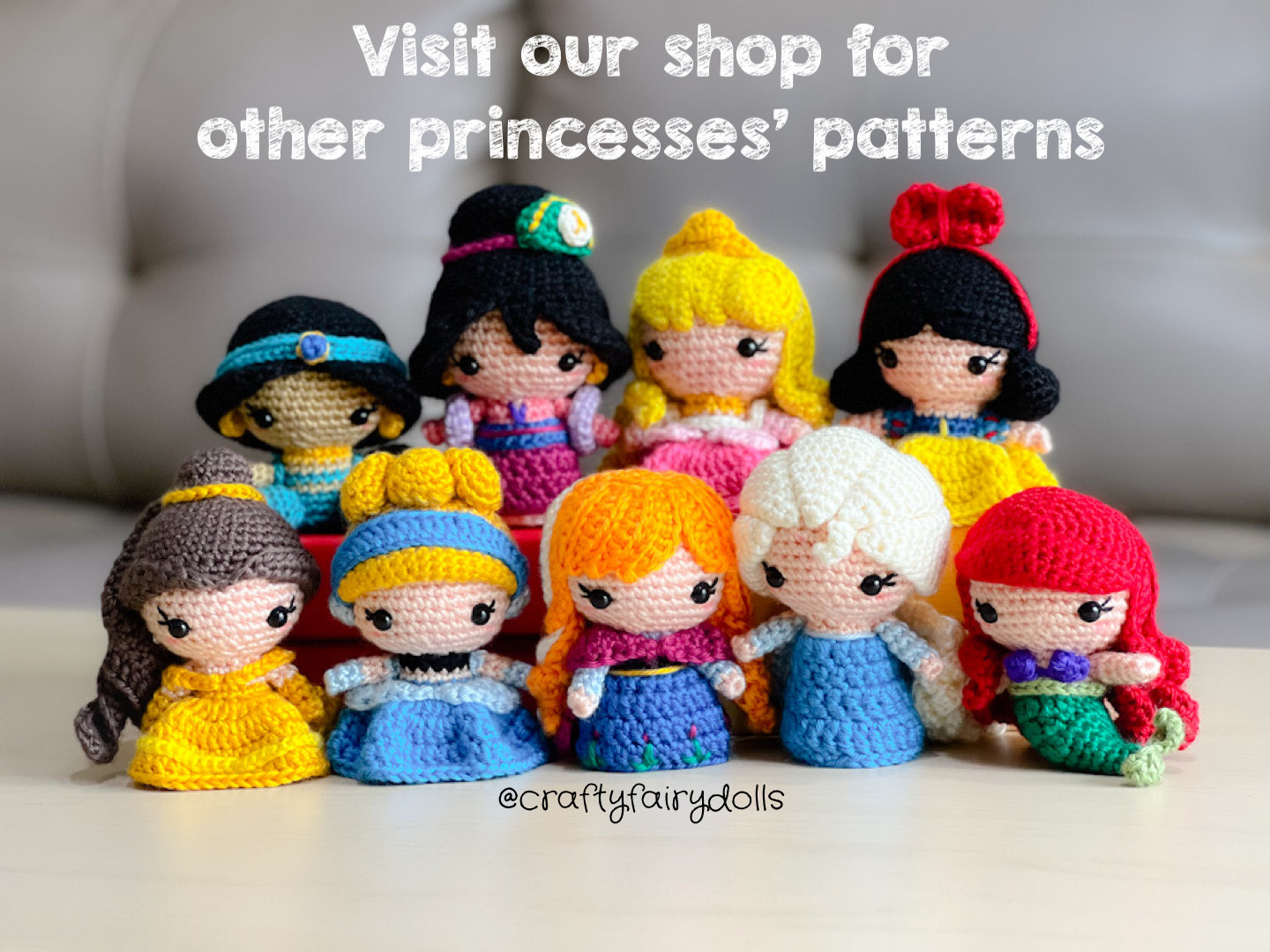 Crochet Tiana Doll Princess and the Frog Amigurumi Pattern Fairytale ...