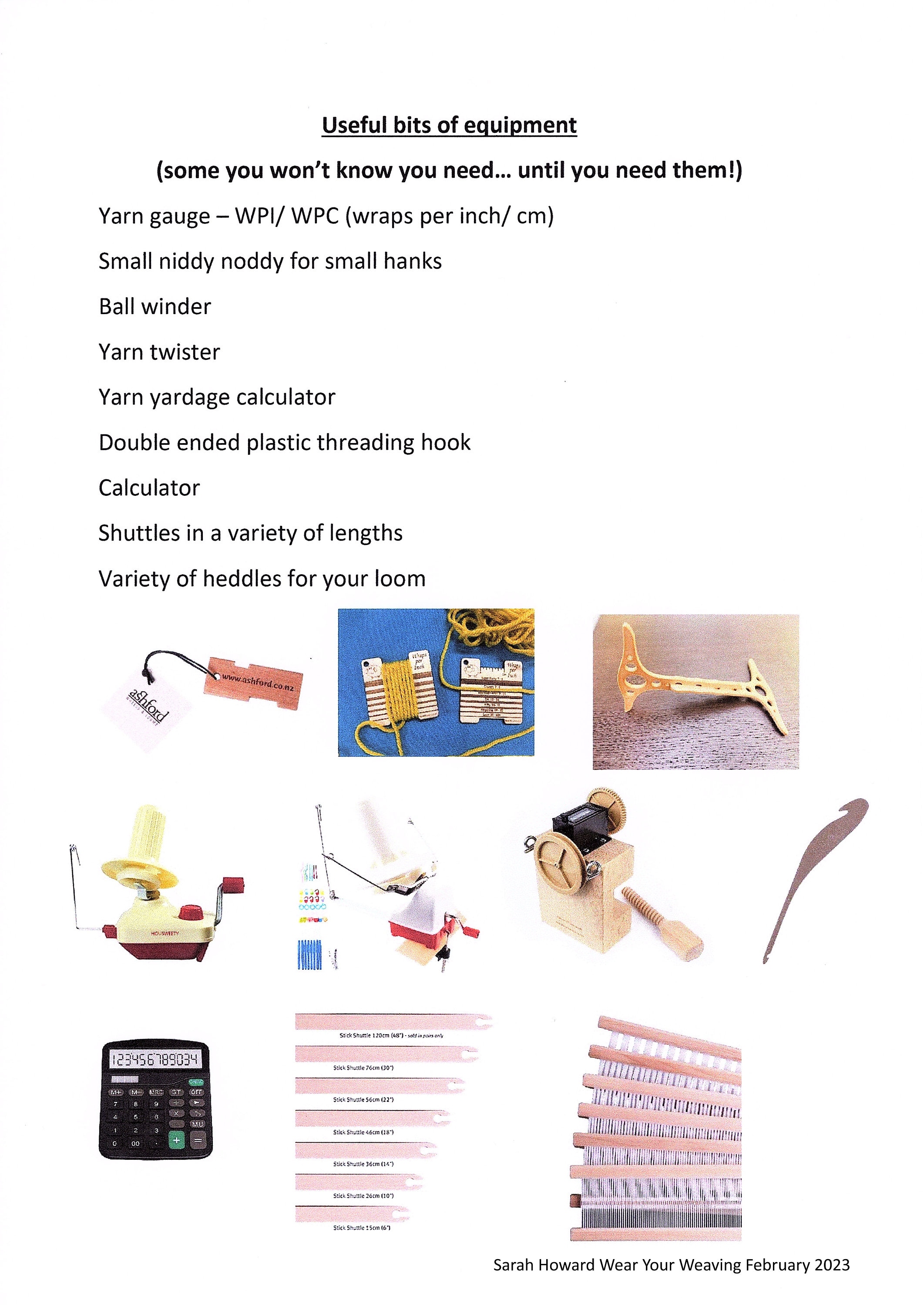 Instant Download, 5 Sheets From Sarah Howard to Help With Your Weaving ...