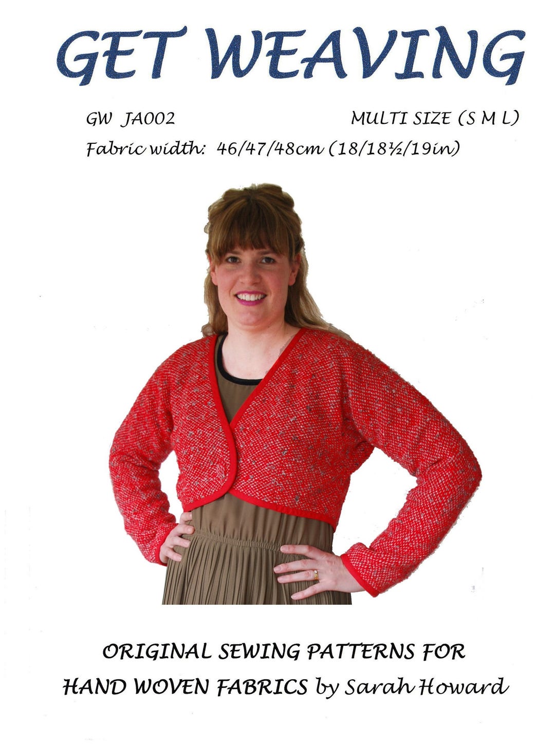 GW JA002 S/M/L Original Sewing Pattern for Bolero Jacket From Narrow ...