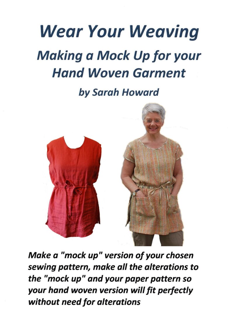 Making a Mock up for Your Hand Woven Garment by Sarah Howard. - Etsy UK