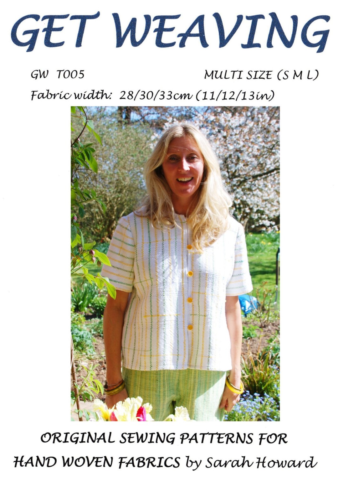 GW T005 S/M/L Blouse With Underlap, Loops and Buttons. Original Sewing ...