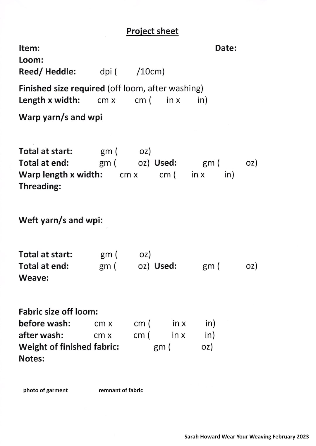 Instant Download, 5 Sheets From Sarah Howard to Help With Your Weaving. - Etsy