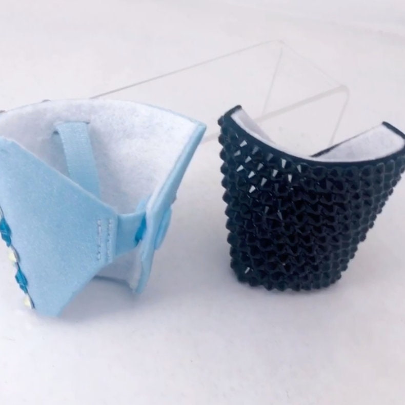 Crystal Neck Tie Knot Cover for Ballroom Dance Custom Neck - Etsy