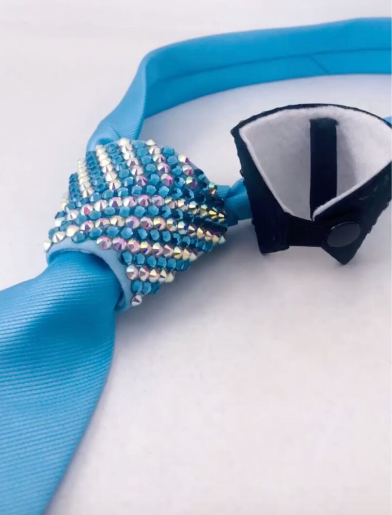 Crystal Neck Tie Knot Cover for Ballroom Dance, Custom Neck Tie ...